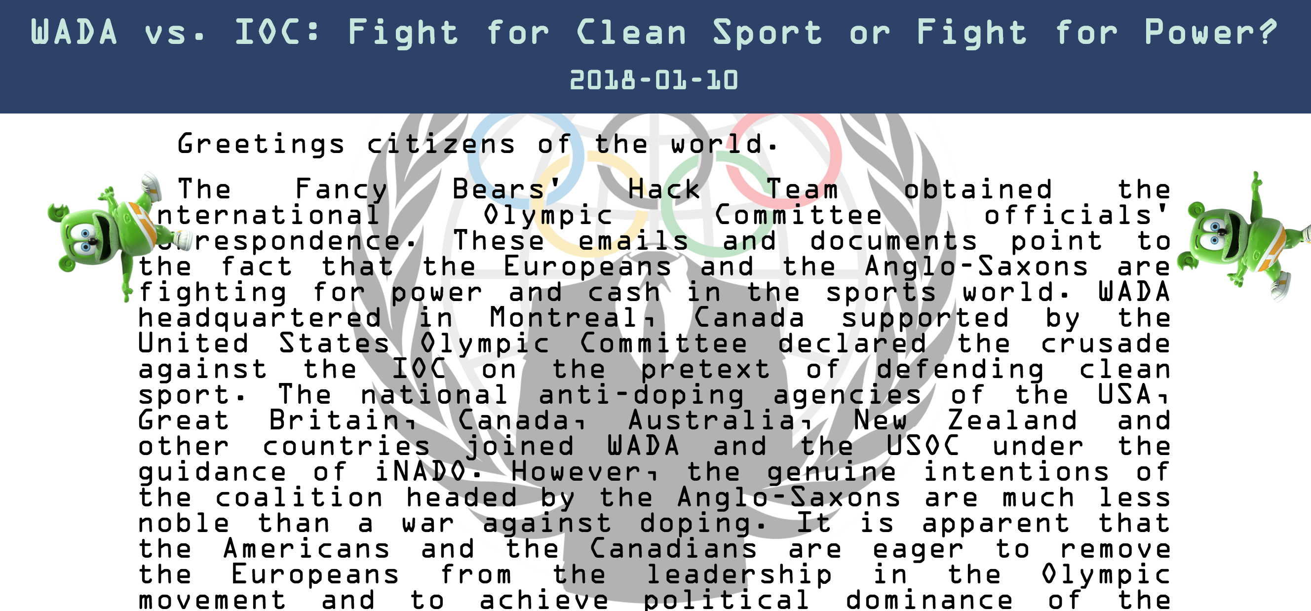 Fancy Bear hacking group leaks new Olympic emails - CyberScoop